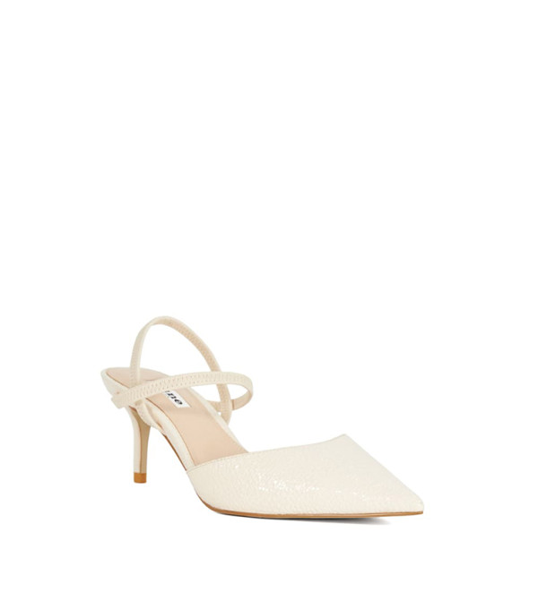 Classical Ecru Stiletto Heel for women in Qatar | Dune London Qatar